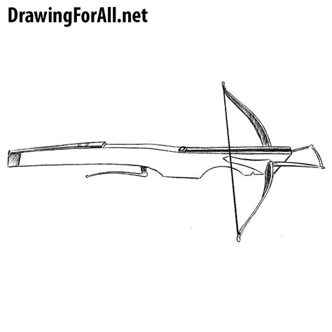 How To Draw A Crossbow DrawingForAll Net