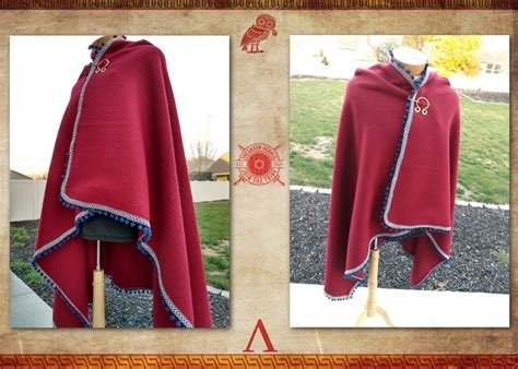 Hellenic Chlamys Ancient Greek Wool Cloak Authentic Handcrafted