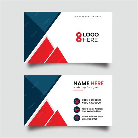 Premium Vector Geometric Pattern Business Card Design