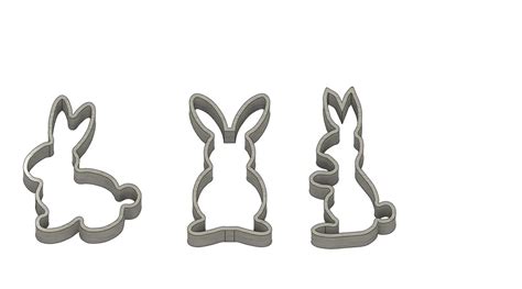 Easter Bunny Cookie Molds By Roquitronics Makerworld