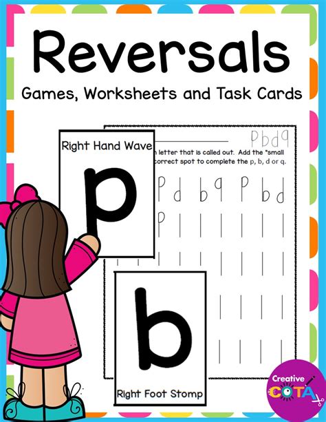 Letter Reversals Game Worksheets And Task Cards Your Therapy Source