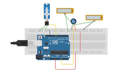 Circuit Design Servo Controlado Por Potenciometro Tinkercad