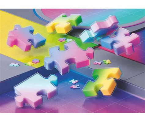 Пъзел за големи Ravensburger 1000 елемента Градиентна каскада КОМСЕД