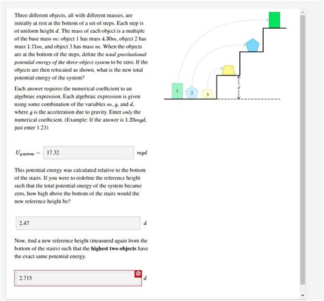 Solved Three Different Objects All With Different Masses