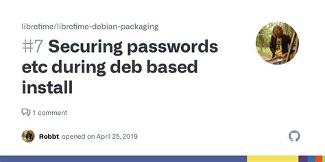 Securing Passwords Etc During Deb Based Install · Issue 7 · Libretimelibretime Debian