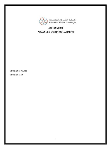 advanced web programming assignment pdf websites databases