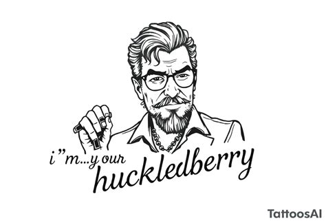 Val Kilmer From Tombstone Saying “i”m Your Huckleberry” Tattoo Idea