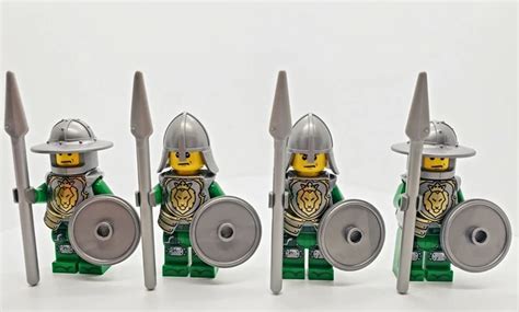Lego Castle Kingdoms Lion Green Knights Army Minifigs New King Fantasy