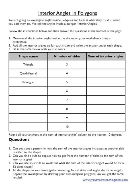 pdf interior angles in polygons investigation dokumen tips