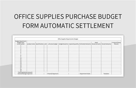 Free Automatic Settlement Form Templates For Google Sheets And Microsoft Excel Slidesdocs