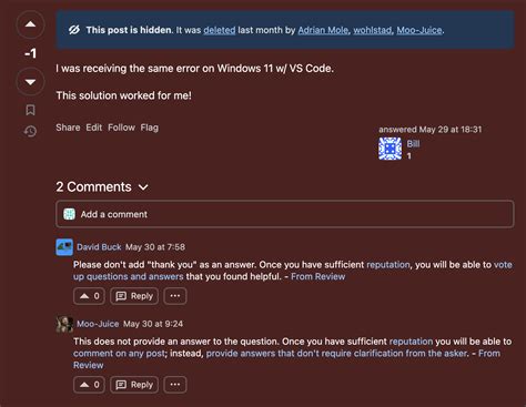 Comments Are Improperly Rendering Html Meta Stack Overflow
