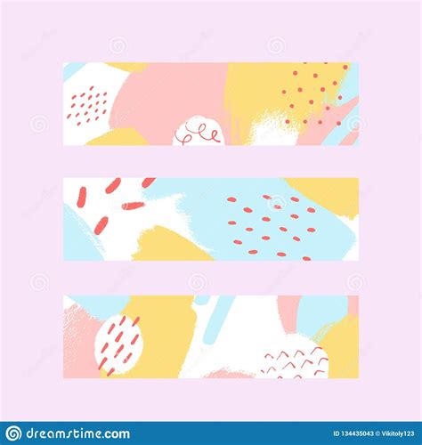 Abstract Vector Layout Background Set For Art Template Design List Front Page Mockup