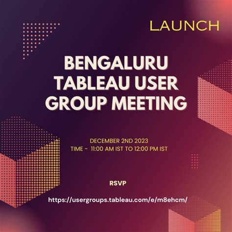 Anirudh Madhwa K On Linkedin Bengaluru Tableau User Group Launch Tableau