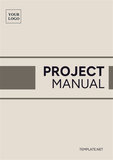 free project manual template to edit online