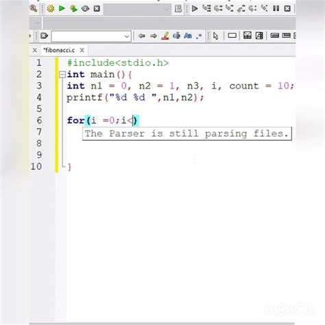 C Program To Print Fibonacci Series Shorts Youtubeshorts Youtube