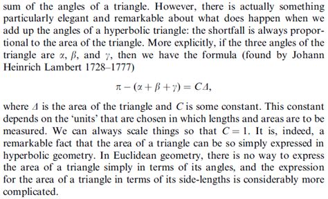 Why To Include The C In The Formula For The Distance In Hyperbolic