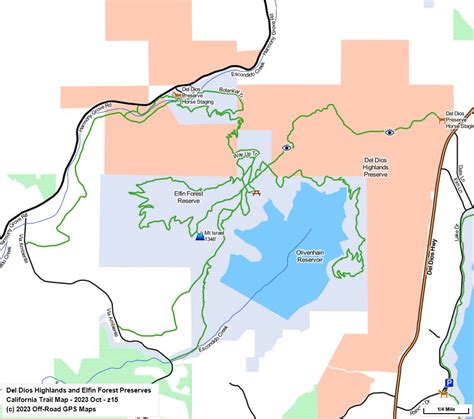 Del Dios Highlands And Elfin Forest California Trail Map