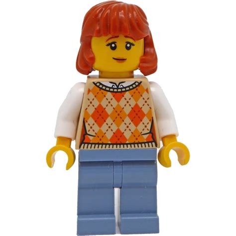 Lego Woman Dark Orange Hair Minifigure Inventory Brick Owl Lego
