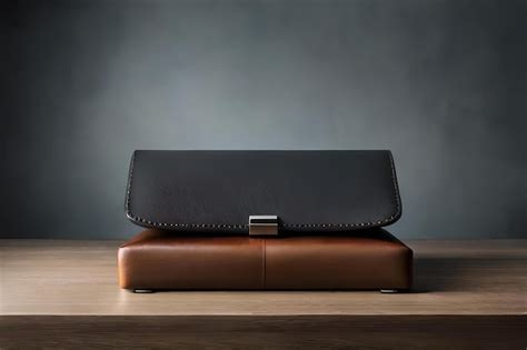 Classy And Trendy Leather Pouch Wallet Premium Ai Generated Image