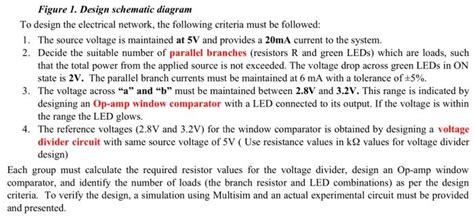 Solved Figure 1 Design Schematic Diagram To Design The