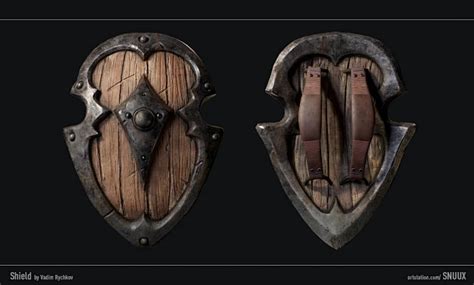 {3d系列}东，西古现武器 防具设计（枪，刀，棍，盾）（写实，卡 花瓣网