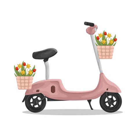 110 Electric Scooter Couple Stock Illustrations Royalty Free Vector