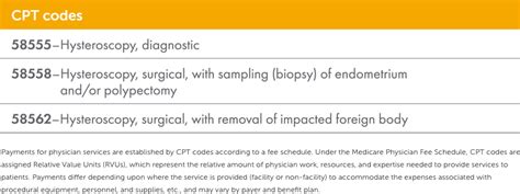 Hysteroscopy Cpt Code Urology And Pelvic Health Reimbursement