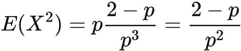 Geometric Distribution Expectation Value Variance Example Semath