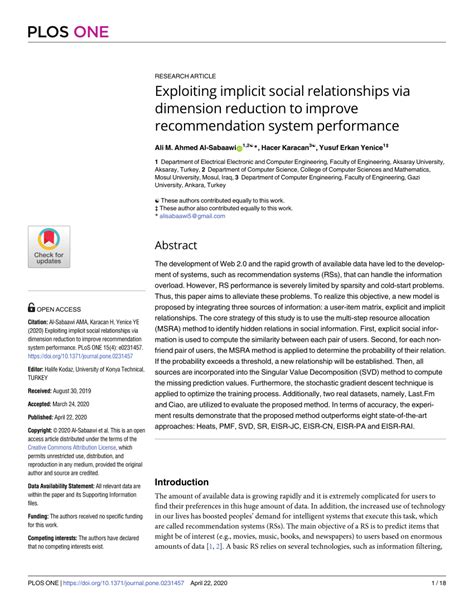 Pdf Exploiting Implicit Social Relationships Via Dimension Reduction