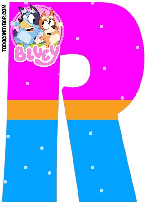 Bluey Abecedario Para Imprimir Todo Candy Bar