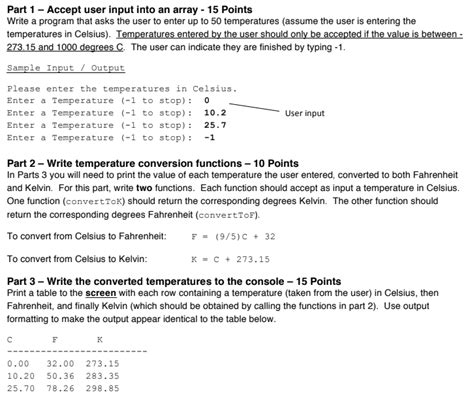 Solved Answer In C The Program Is One Question Divided