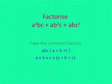 Factorisation Maths Ppt By Kanishk Schdeva Class 8th Pptx