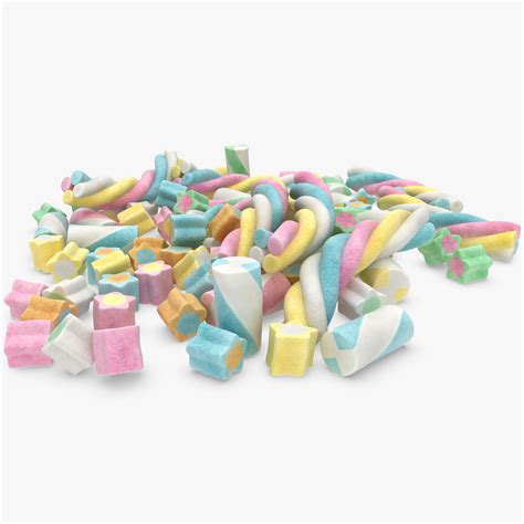 마시멜로 03 4 가지 색상 3d 모델 39 Max Fbx Obj 3ds Free3d