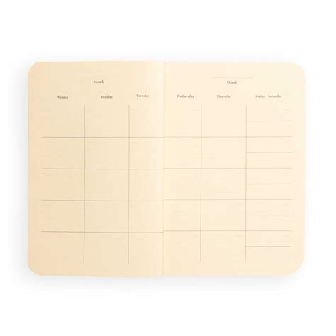 Nude Undated A Planner Write Concept