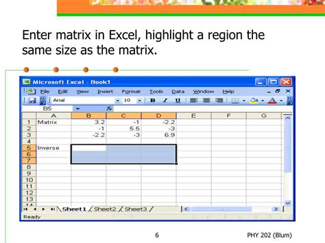 Ppt Uses Excel Array Formulas To Solve Simultaneous Equations
