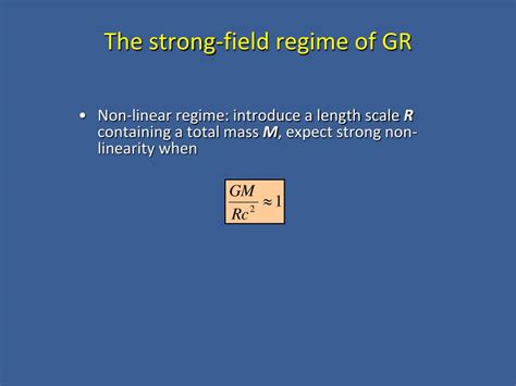 Ppt Strong Field Gravity Powerpoint Presentation Free Download Id2450356
