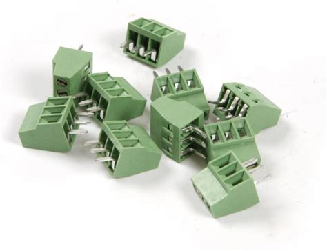 Uctop Store 30pcs 3 Pole 2 54mm Pitch Pcb Mount Screw Terminal Block Connector Bigamart