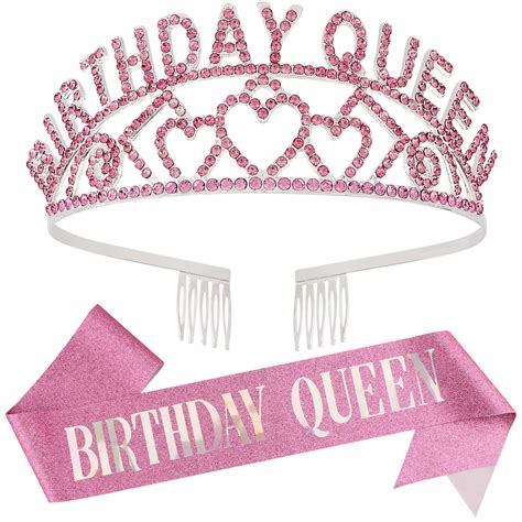 Buy Birthday Queen Crown And Birthday Queen Sash Kit Aprince Birthday
