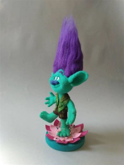 Troll Branch Woolen Toy Troll Felting Troll Interior Doll Troll
