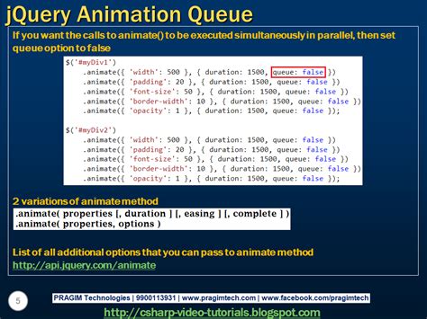 Sql Server Net And C Video Tutorial Jquery Animation Queue
