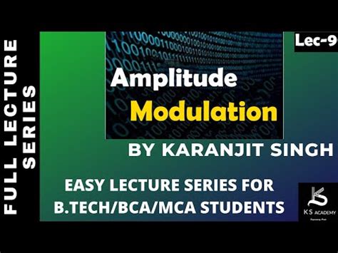 Introduction To Amplitude Modulation Video Lecture Electronics And Communication Engineering ECE