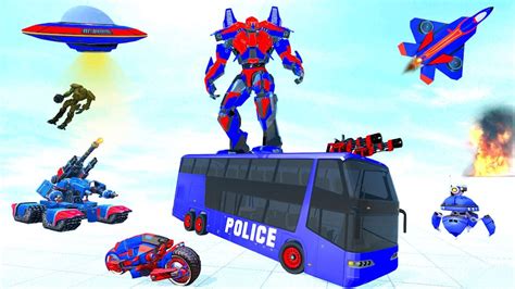 Flying Robot Bus Transform 3d For Android Download