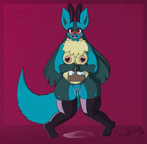 Rule 34 Anthro Blue Body Blue Fur Blue Tail Blush Bodily Fluids