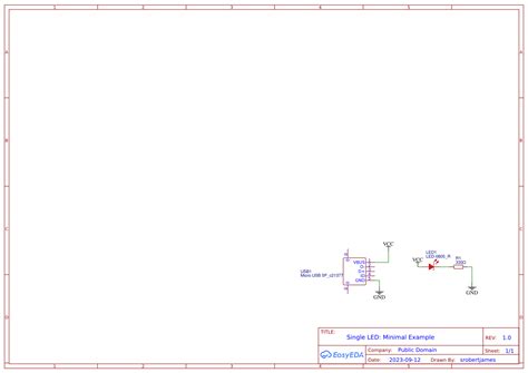 Minimal Example LED Platform For Creating And Sharing Projects OSHWLab