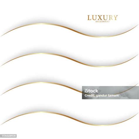 황금 선과 그림자와 흰색 럭셔리 추상적 인 배경 프리미엄 벡터 일러스트레이션 0명에 대한 스톡 벡터 아트 및 기타 이미지 0명 개념 개념과 주제 Istock