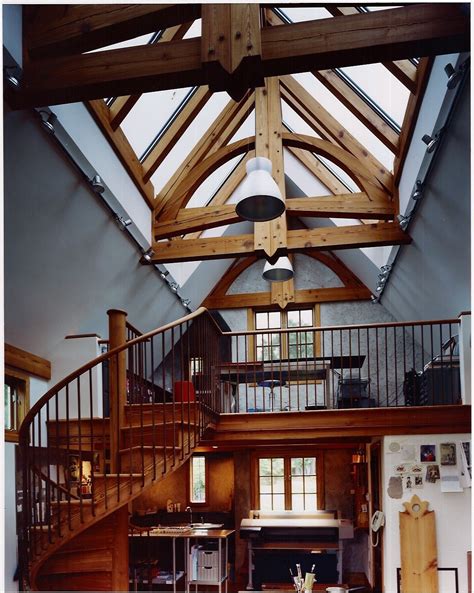 Timber Frame Home With Hexagonal Tower Design