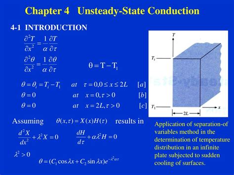 Ppt Chapter 4 Unsteady State Conduction Powerpoint Presentation Free