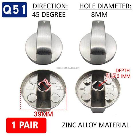 Universal Cooktop Built In Glass Hob Rotary Switch Control Knobs Gas Stove Cooker Knobs