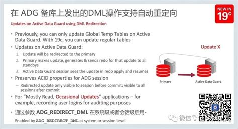 oracle 19c 新特性 adg 备库支持 dml 重定向 墨天轮