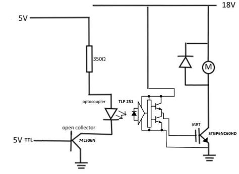 Flyback Diode Motor Circuit
